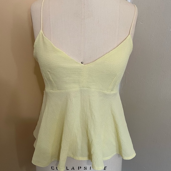 Zara | Tops | Zara Pale Yellow Top | Poshmark